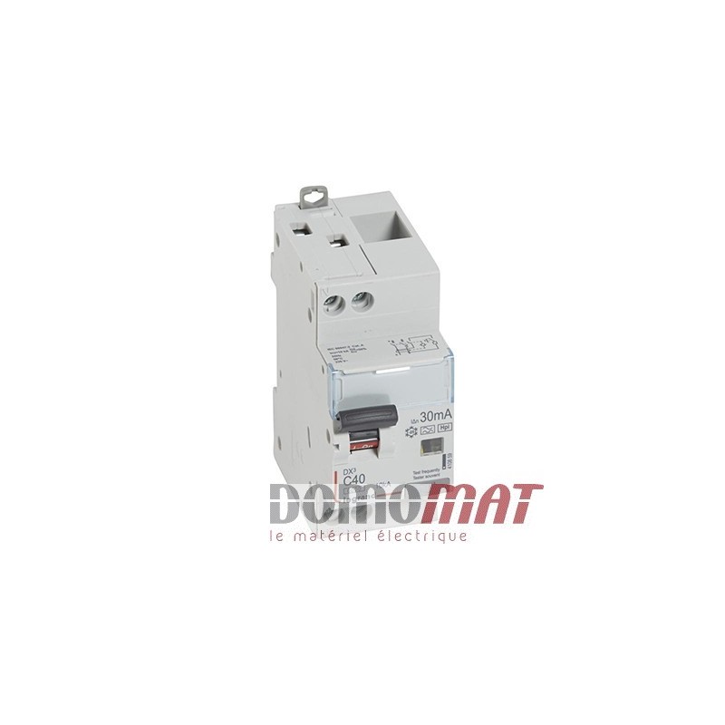 Legrand 410859 Disj. différentiel DXᶾ 6000 Vis/vis 40A Type F 6kA 30mA
