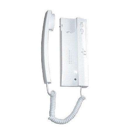 [641805 - TONNA] Poste combiné audio - 2 fils - Résidentiel - Blanc