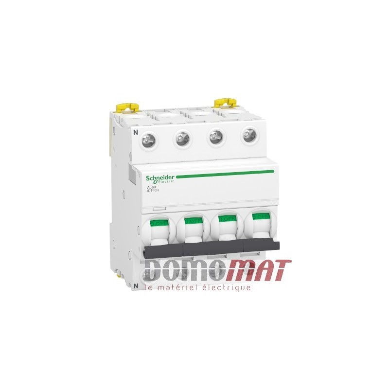 Schneider Electric A9P24463 - Acti9 iDT40N - disjoncteur modulaire - 4P - 63A - courbe C - 6000A ...