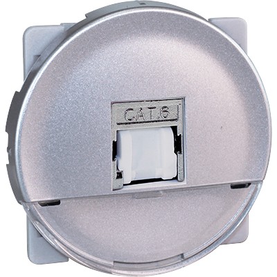 Prise RJ45 Cat6 Grade1 Comète - FTP - Silver