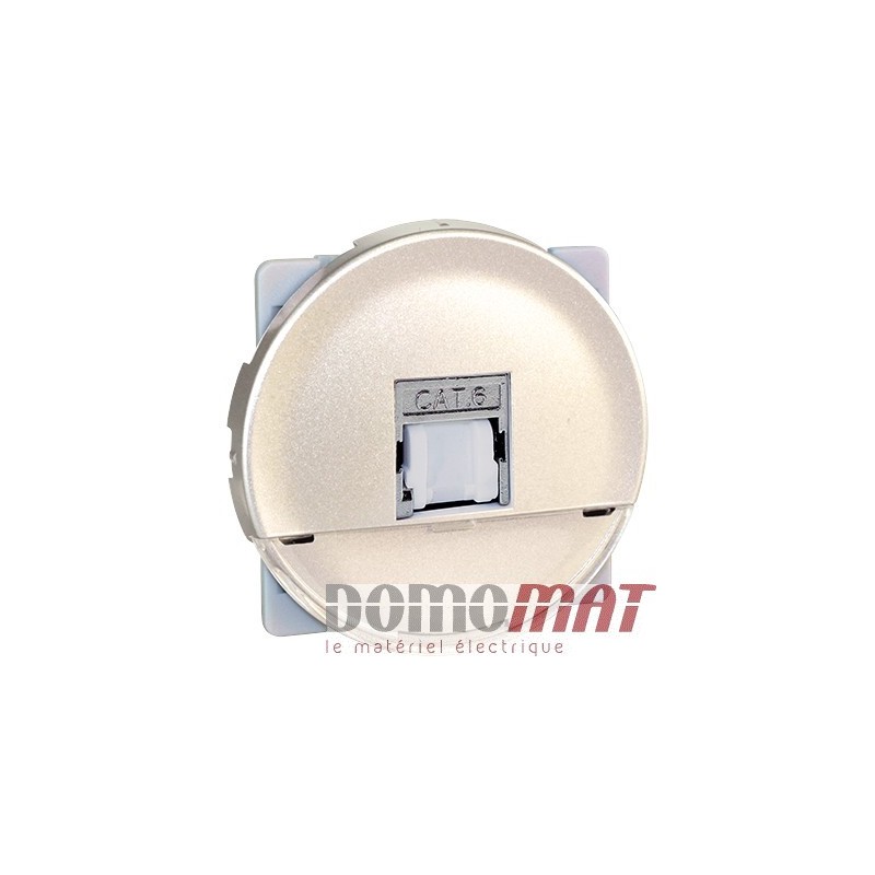 Prise RJ45 Cat6A Grade3 Comète - STP - Titane