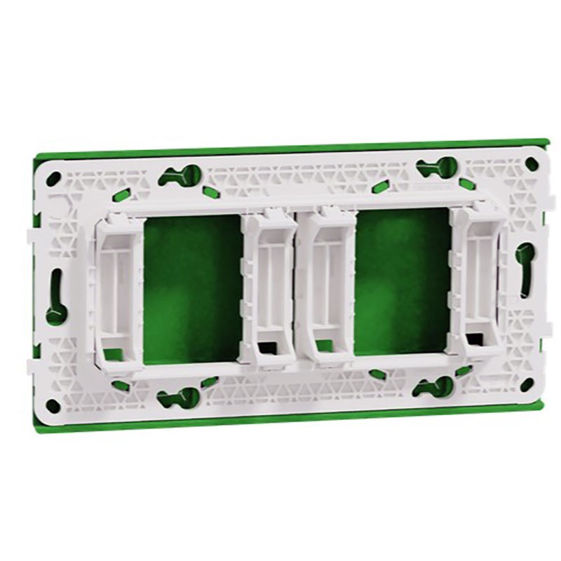 Support de fixation en plastique 4 modules de la gamme Unica
