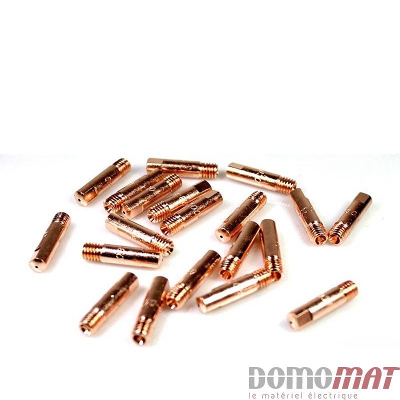 1400253 - Lot de 10 tubes contact M6 pour torche MB15 ABICOR