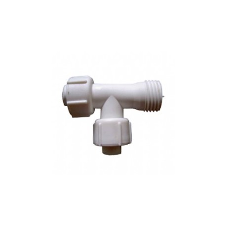 T de raccordement raccordable blanc
