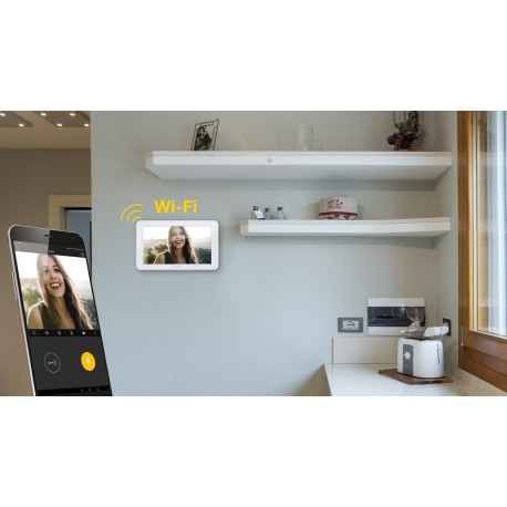 [K40955 - Vimar] Kit portier-vidéo pour 1 famille Blanc écran 7 pouces