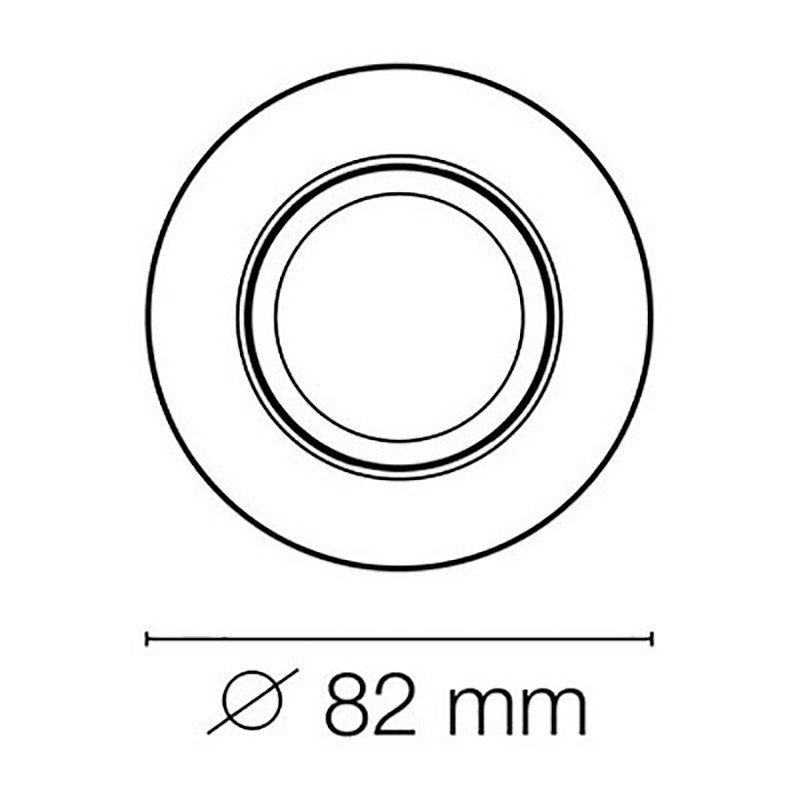 [5713 - Europole] Collerette ronde pour spot LED'UP Universal