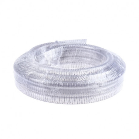 [ SF12CLR5M - RS Pro] - Tuyau PVC flexible renforcé RS Pro - Transparent - 5m - 32mm