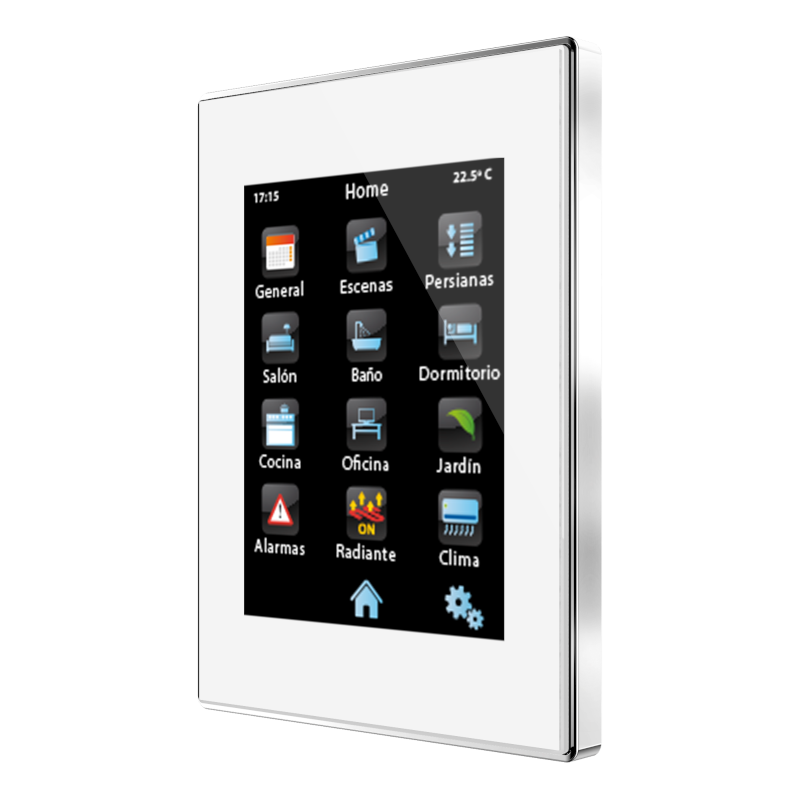 [ZVI-Z41PRO-WP - ZENNIO] Écran tactile capacitif KNX Pro Blanc Poly.