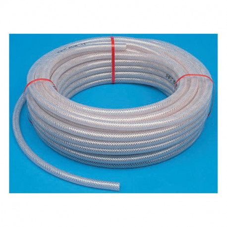 [CR2504/CL/0015/RS - RS Pro] - Tuyau PVC flexible RS Pro - Renforcé - Transparent - 15m - 25x33mm
