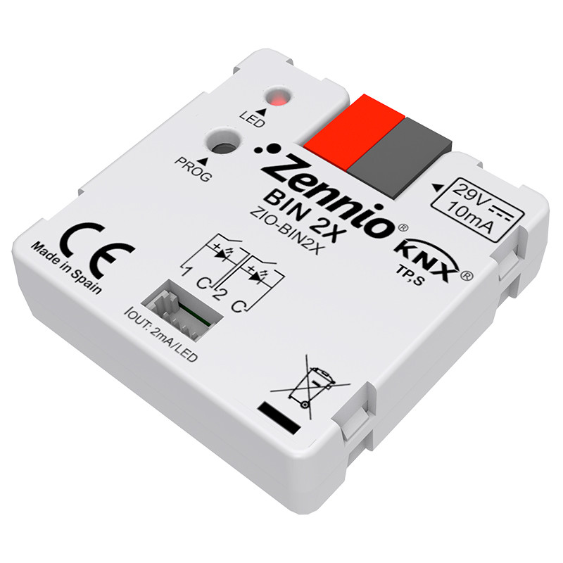 [ZIO-BIN2X - ZENNIO] Interface KNX universelle 2 entrées