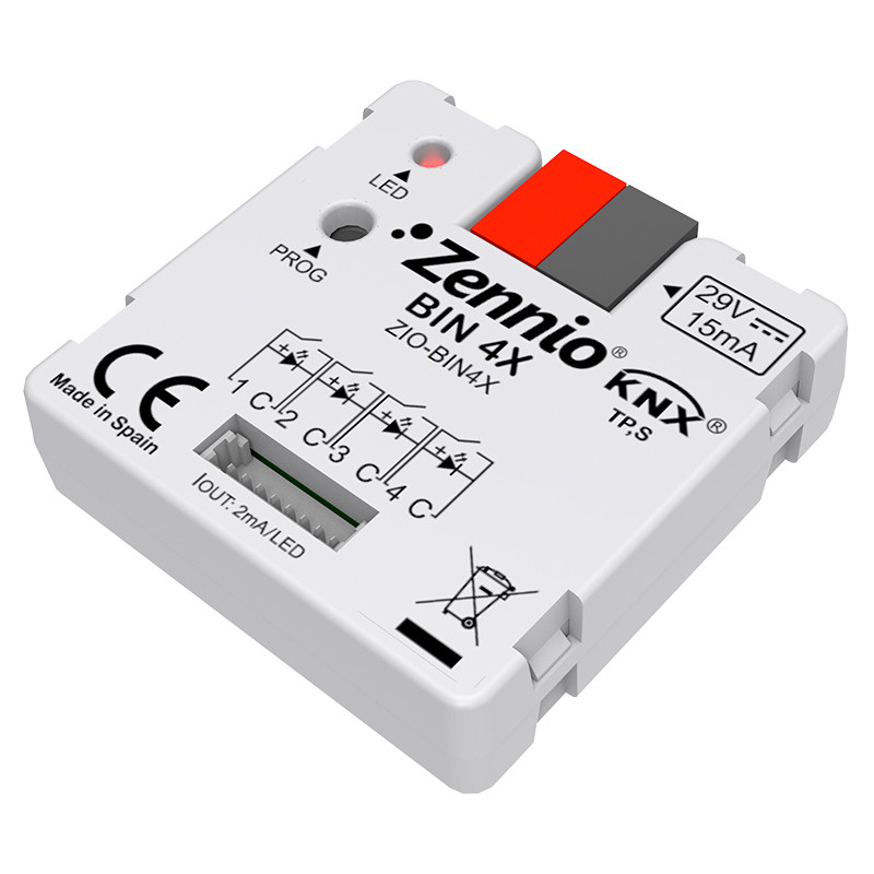 [ZIO-BIN4X - ZENNIO] Interface KNX universelle 4 entrées