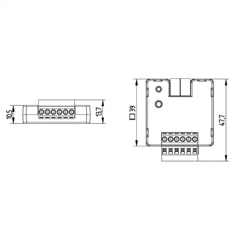 [ZIO-QUADP - ZENNIO] Capteur Quad Plus KNX 4 entrées