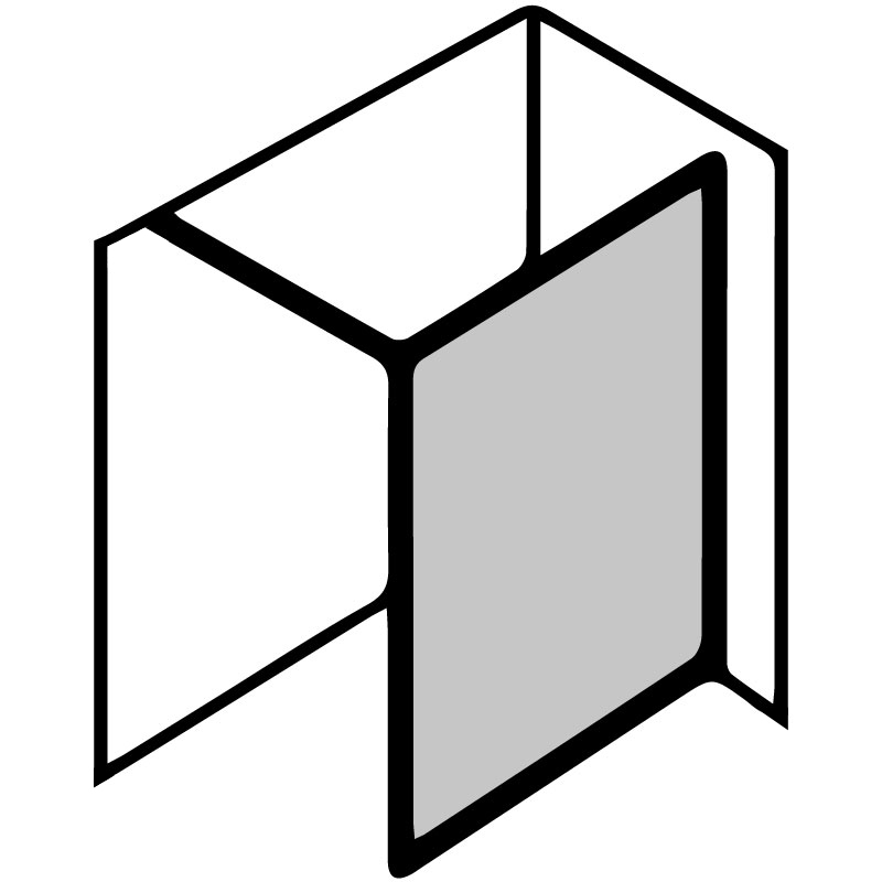 PYRA15074 - Aquance Paroi Pyra - Italienne - Verre transparent