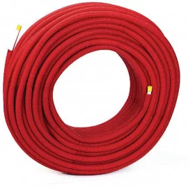 Tube multicouche pré-isolé rouge Comap 25m, 50m ou 100m