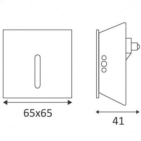 [WA173WW30 - Indigo] LIKA 4W 330Lm 3000K BLANC MAT