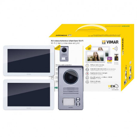 K40946 - Vimar - Kit vidéo LCD 7 pouces WIFI multifiche Vimar