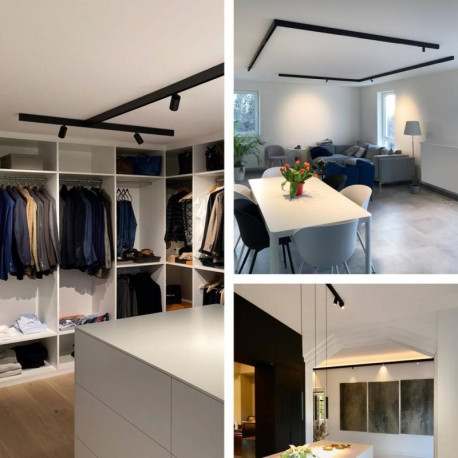 [TR285NW05 - Indigo] Spot pour rails 48V PARO 1 - 8W - 4000K - noir mat