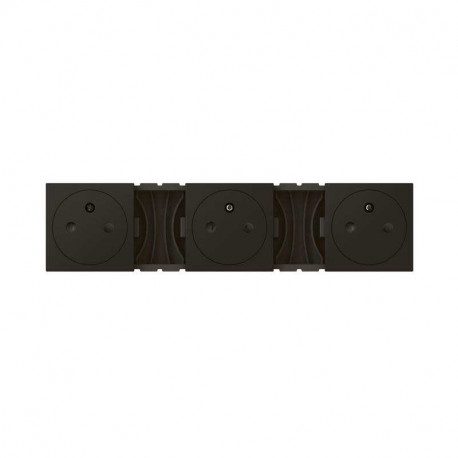079136L - Legrand Prise de courant 2P+T Surface Mosaic noir mat