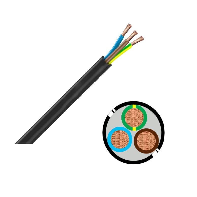 Câble industriel souples HO7RNF 3G6 - vendu par rouleau de 500 mètres