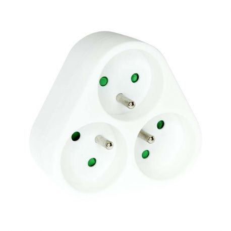Fiche multiprises 3 prises [61215 - Eur'Ohm]