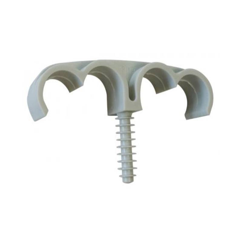 [A863795 - ING Fixations] Sachet de 15 fixations Fix-Ring Ø20-22mm - Gris