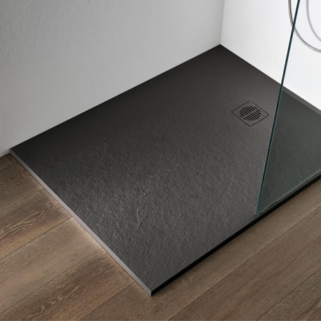 DOM63 - Receveur ardoise DOMAO 200 - Recoupable - 140X90 - Anthracite ...