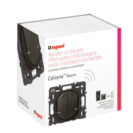 [064892A - Legrand] Double interrupteur filaire Céliane with Netatmo ...