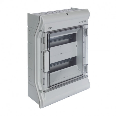VE212F - Coffret étanche vector Hager - 24 modules - 2 rangées - IP55