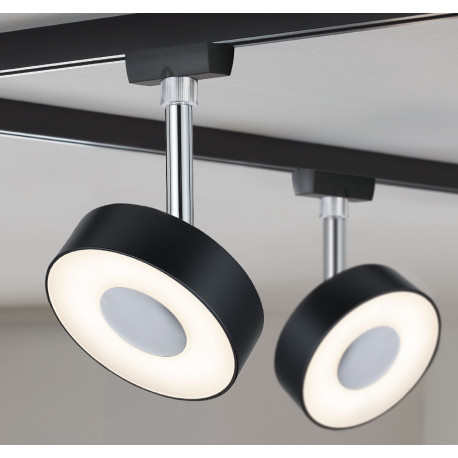 [96915- PAULMANN] Spot individuel sur rail Circle Paulmann - Noir