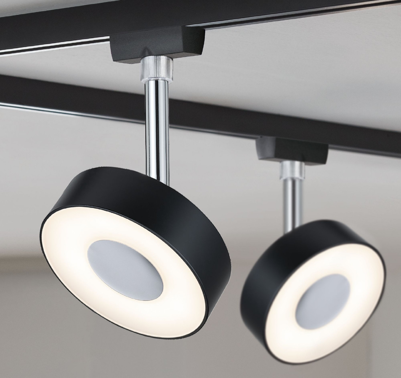 [96939 - PAULMANN] Spot individuel sur rail Circle Paulmann - Noir