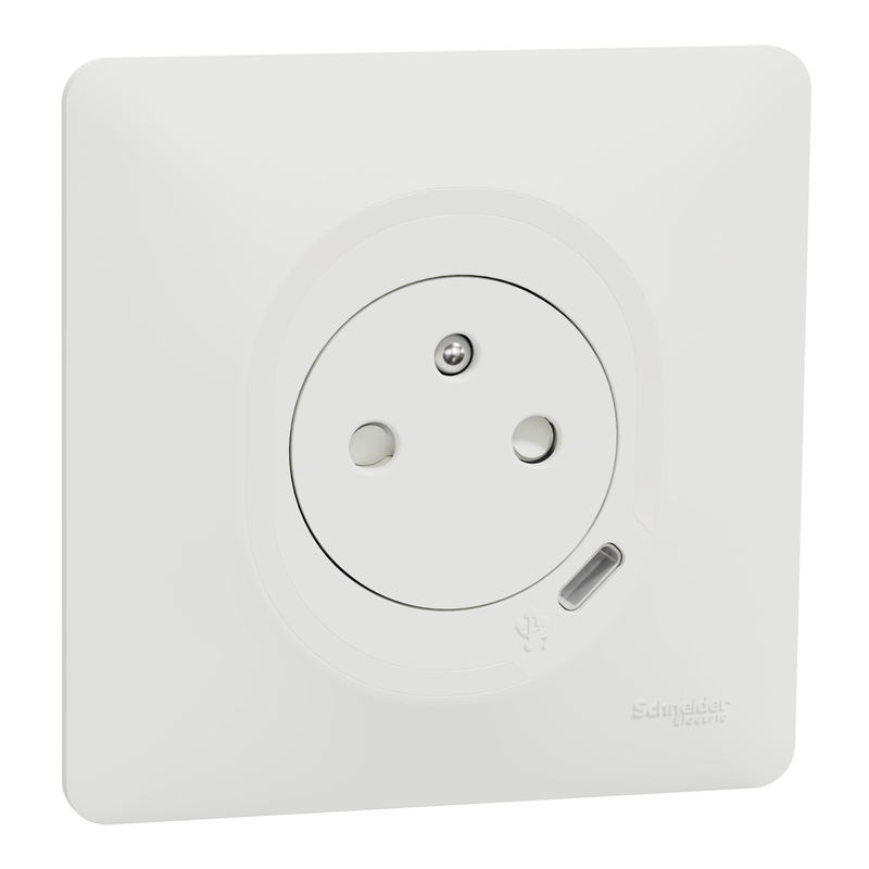 S320089 - Prise de courant avec USB Ovalis Schneider Electric ...