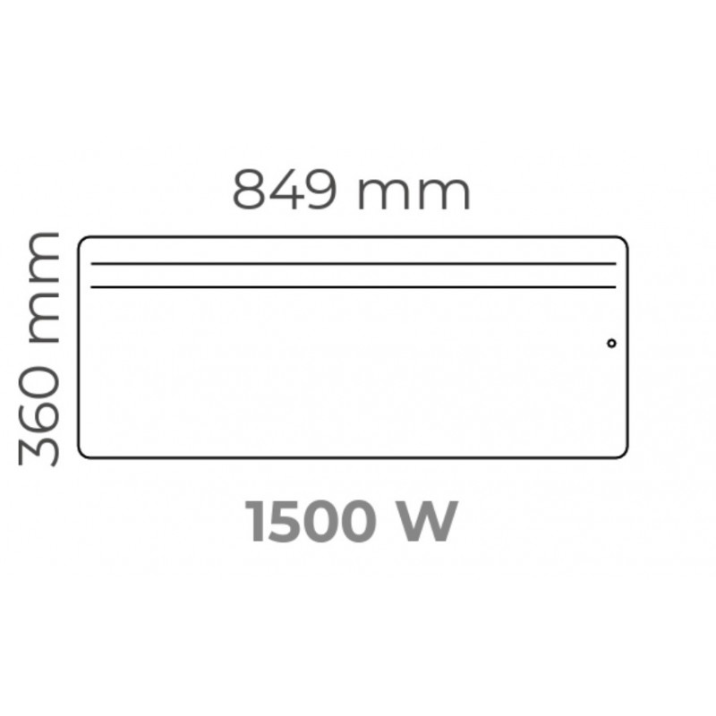 M122315 - Novium - Radiateur convecteur à chaleur douce - bas - 1500W