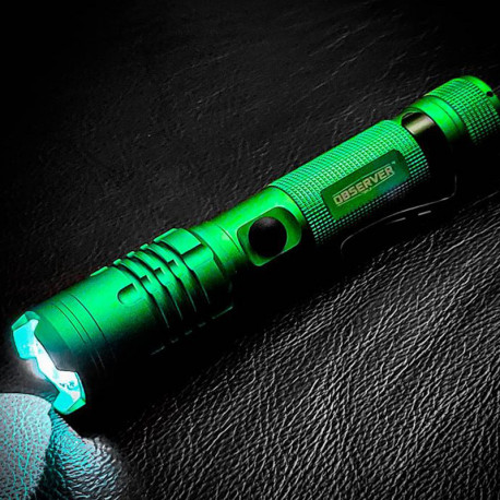 FL1000-G - Lampe torche Observer tools - Vert - Portée 270m - Lumens ...