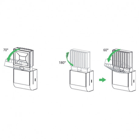 1020931 - LED spot avec détecteur de mouvement TheLeda S10 W WH Thieben- 10W