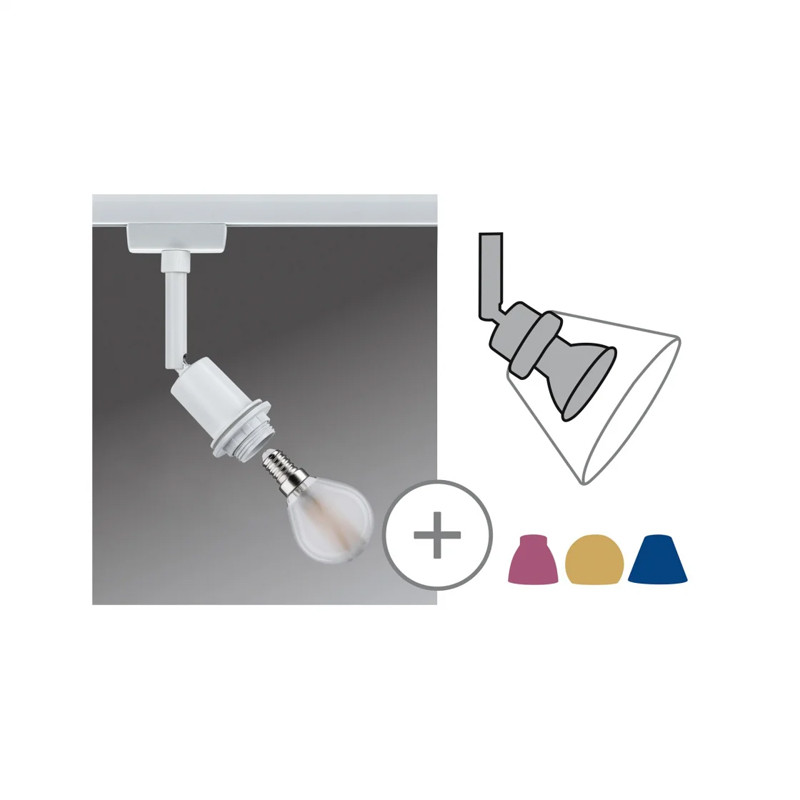 [Paulmann - 96970] Spot sur rail Urail Decosystems Paulmann - E14