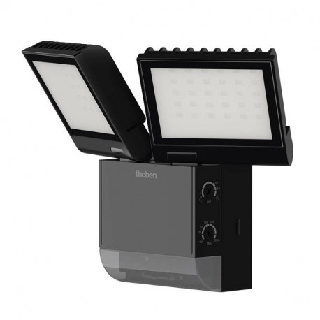 Projecteur LED theLeda S17-100 BK Theben - Détecteur de mouvement - Noir