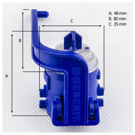 241.813.00.1 - Membrane et bras de levier Type 360 Geberit - Pour vanne ...