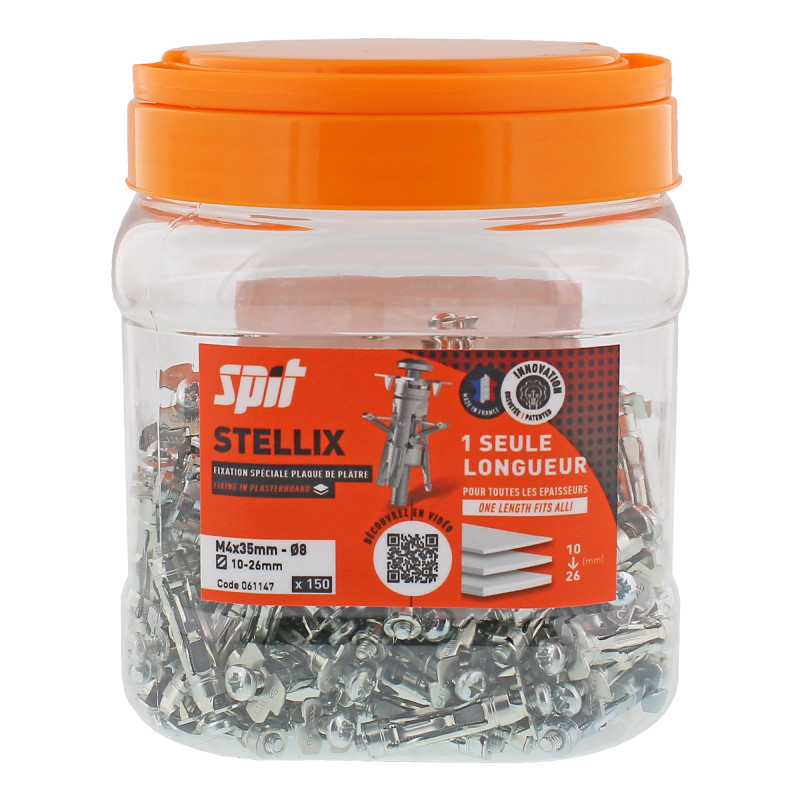 [061147 - Spit] Chevilles métalliques universelles Stellix - 4x35/26mm