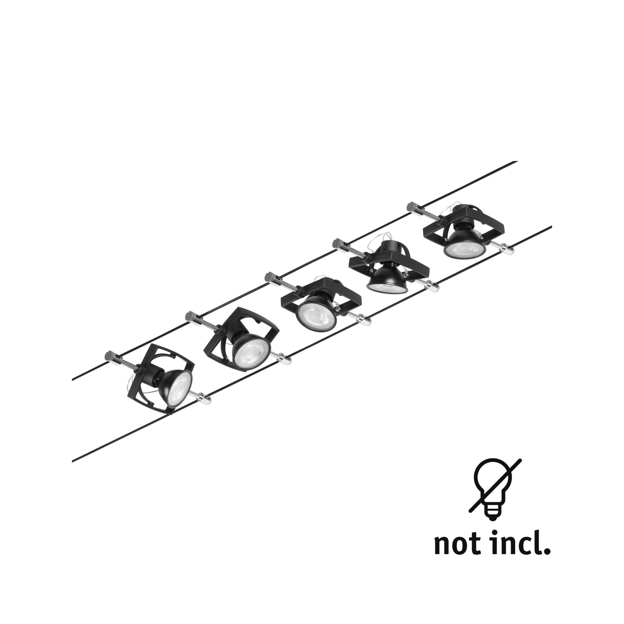 Spots sur câble tendu kit Mac II [94434 - Paulmann]