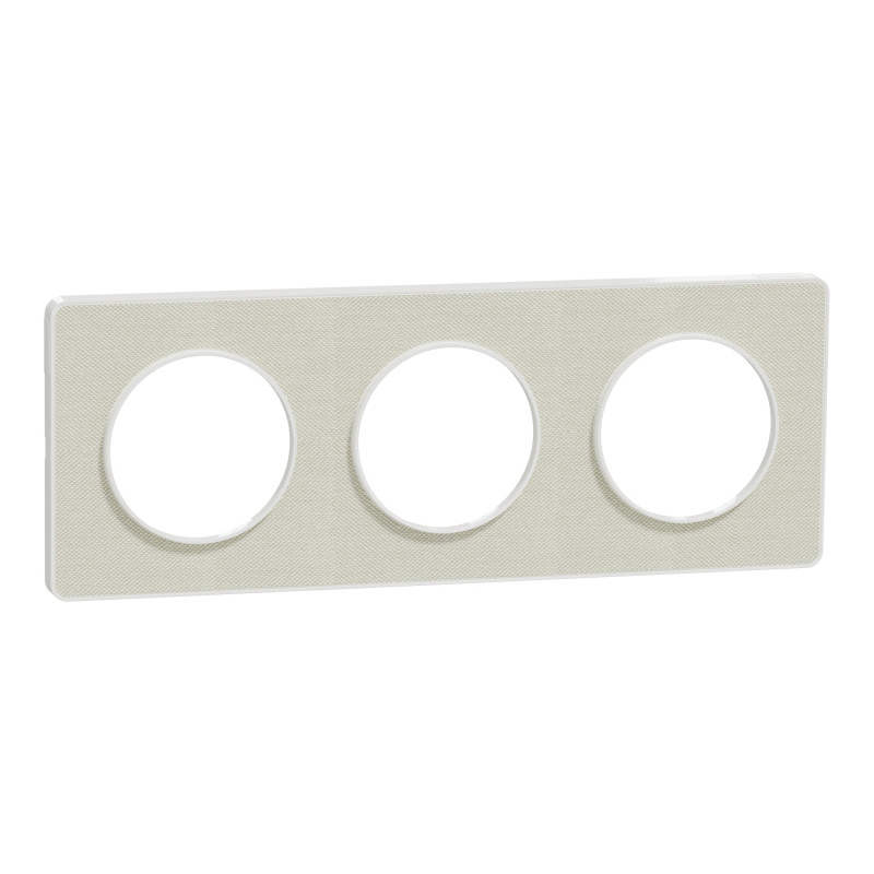 S520806KW - Schneider Electric - Plaque 3 postes Kvadrat Odace Touch ...