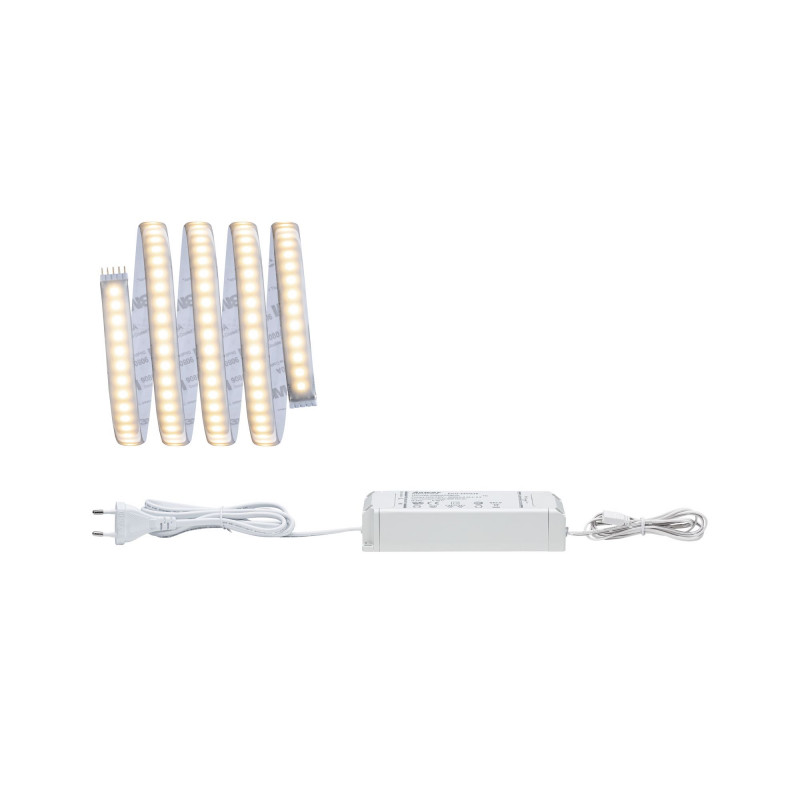 MaxLED 1000 kit de base 1,5m Bl anc chaud 20W 230/24V 60VA Argent Plast ...