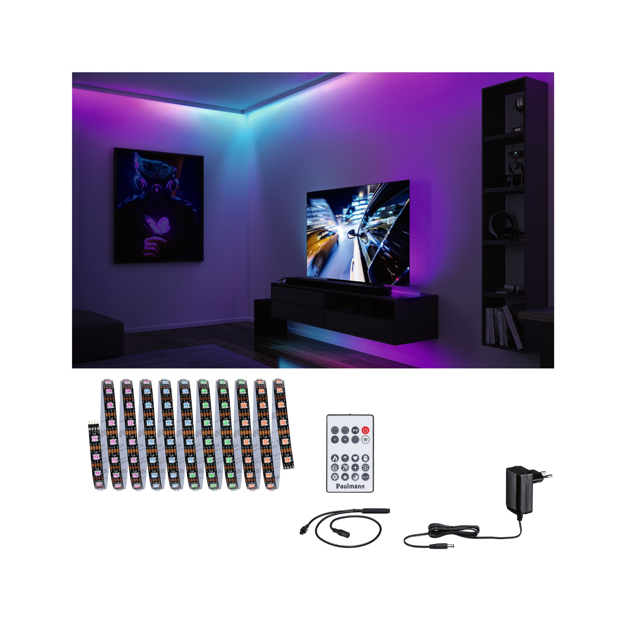 78887 - Kit Strip LED Dynamic Rainbow RGB Paulmann - 5W - 3m