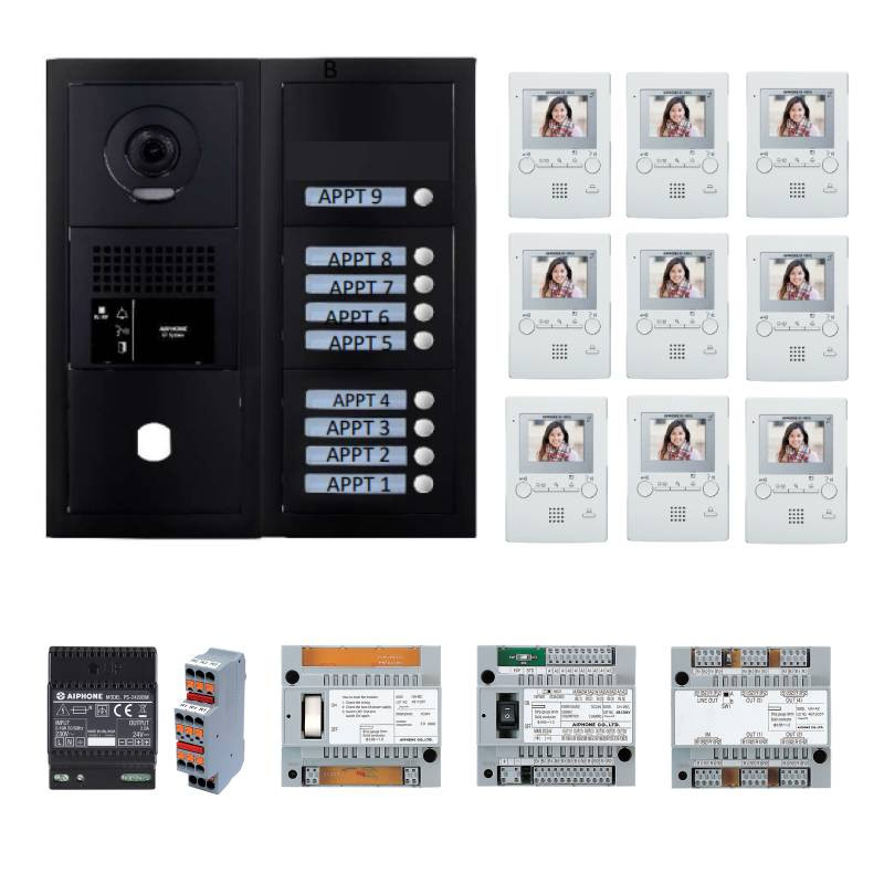 [GTBV9EB - Aiphone] Pack vidéo GT