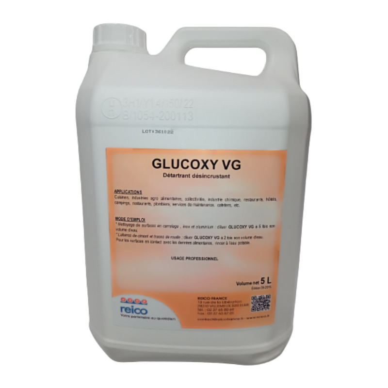 [Glucoxy VG - REICO] Détartrant végétal Glucoxy VG - Multi-usages - 4x5L