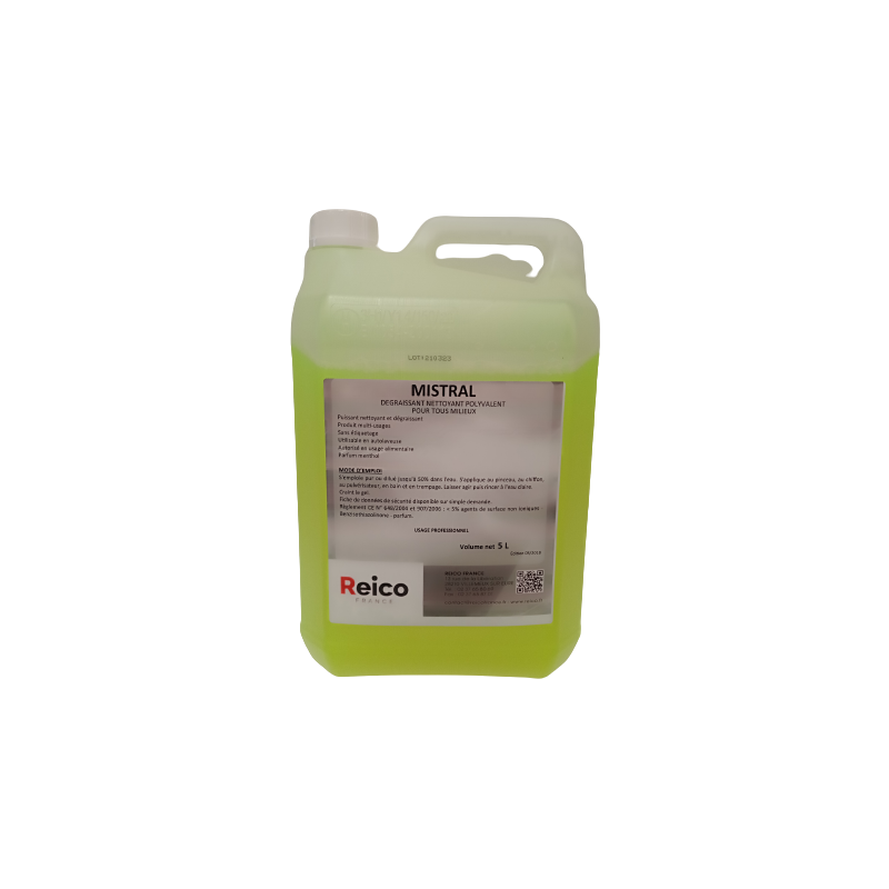 [Mistral - REICO] Dégraissant détergent nettoyant Mistral - 4x5L