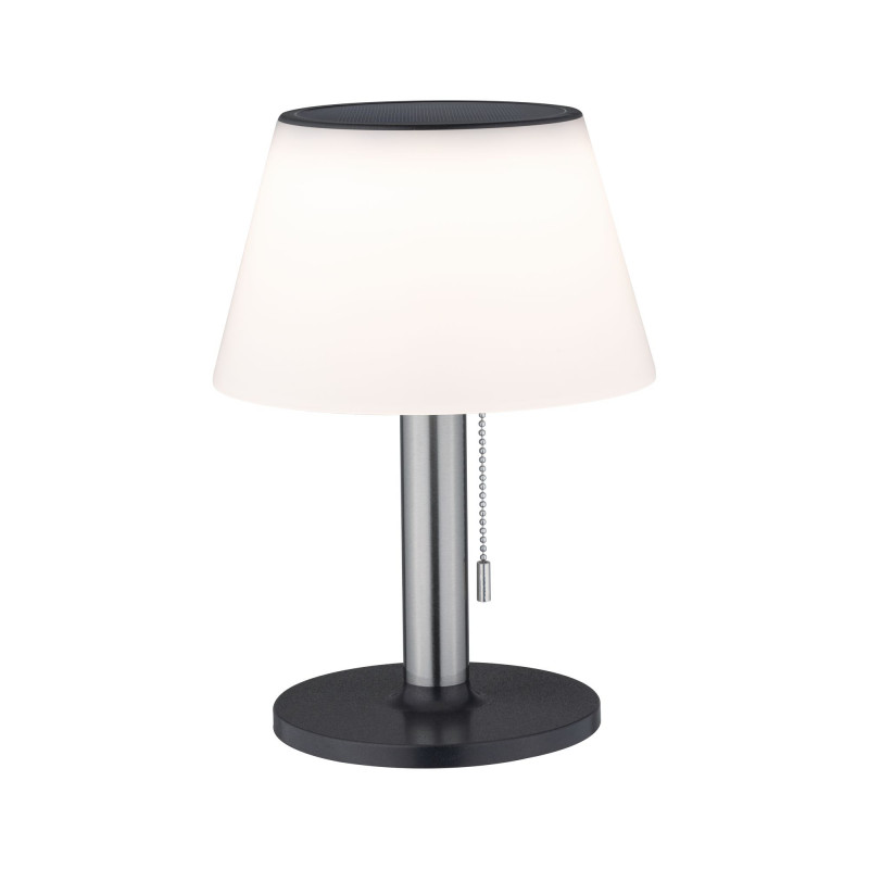 Lampe à poser solaire ext. Lillesol IP44 3000K 100lm 3-niv grad inox ...