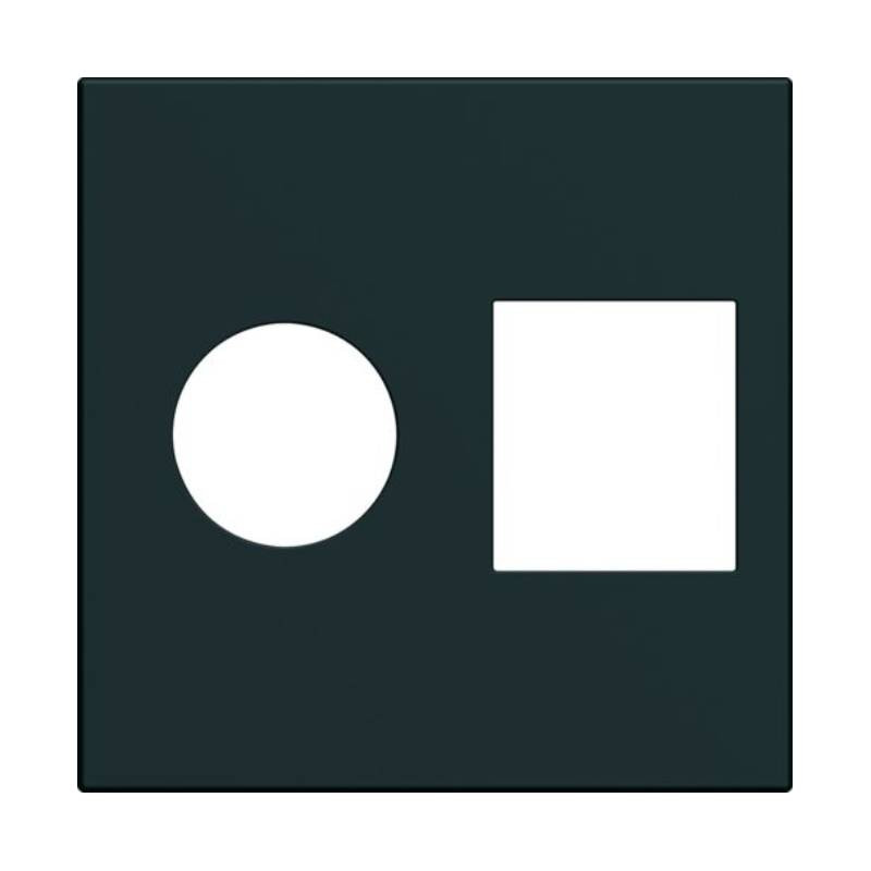 [WXD240N - Hager] Enjoliveur night pour prise TV+RJ45