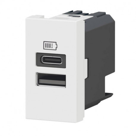 Prise double USB type A et C [077670L - Legrand]