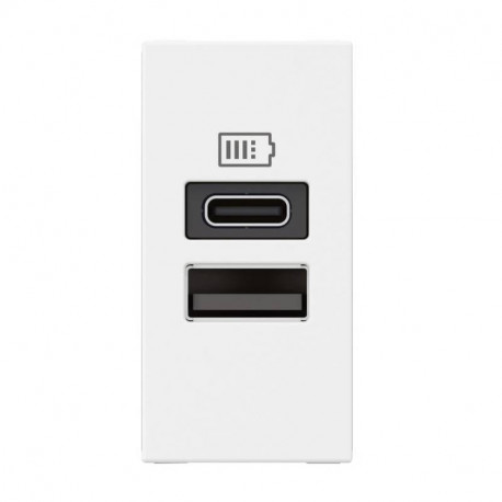 Prise double USB type A et C [077670L - Legrand]