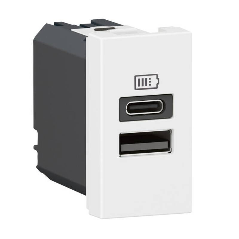 077670L Legrand - Prise double USB type A et C